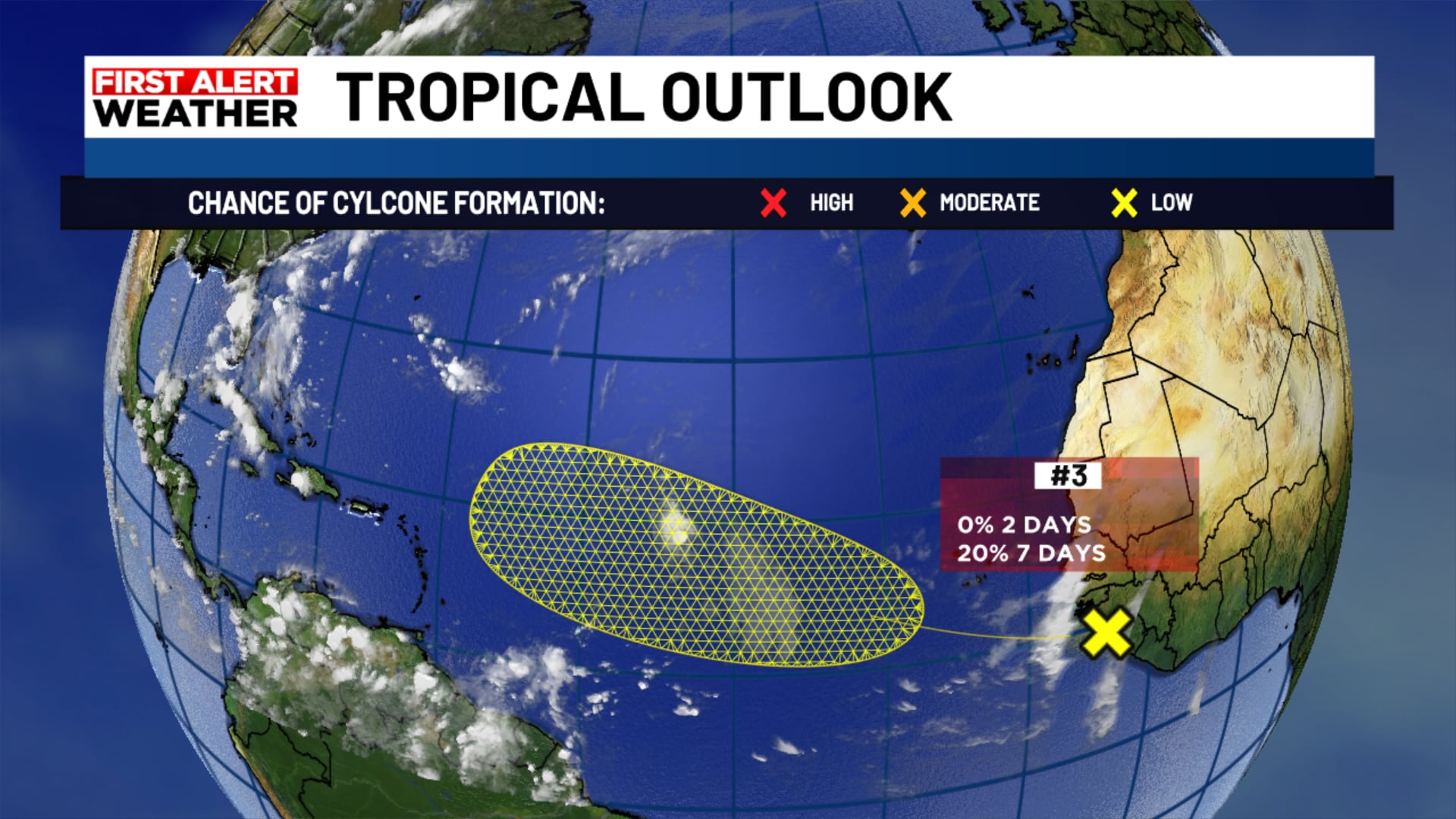 ABC7 First Alert Weather update on new area of interest near Africa