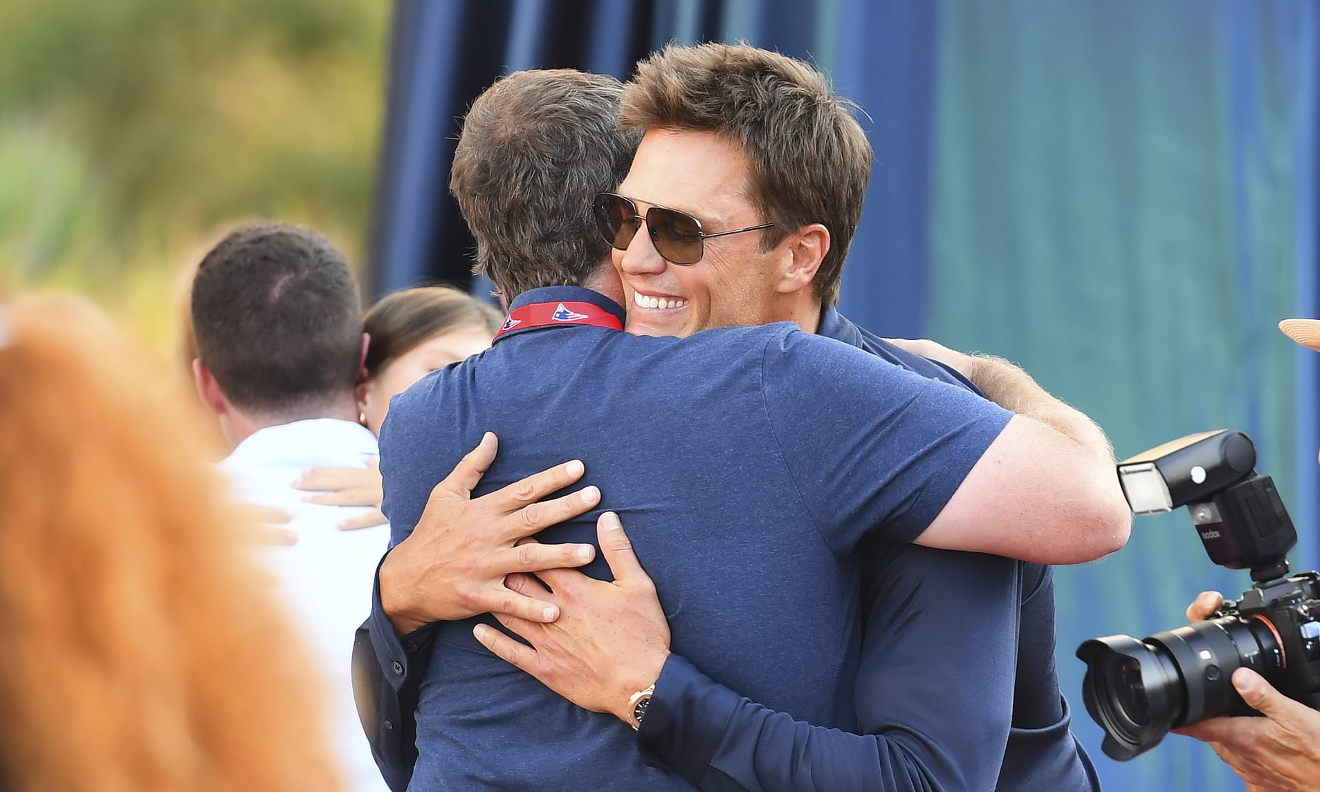 Tom Brady gives brutally honest reaction as Patriots unveil 12-foot ...