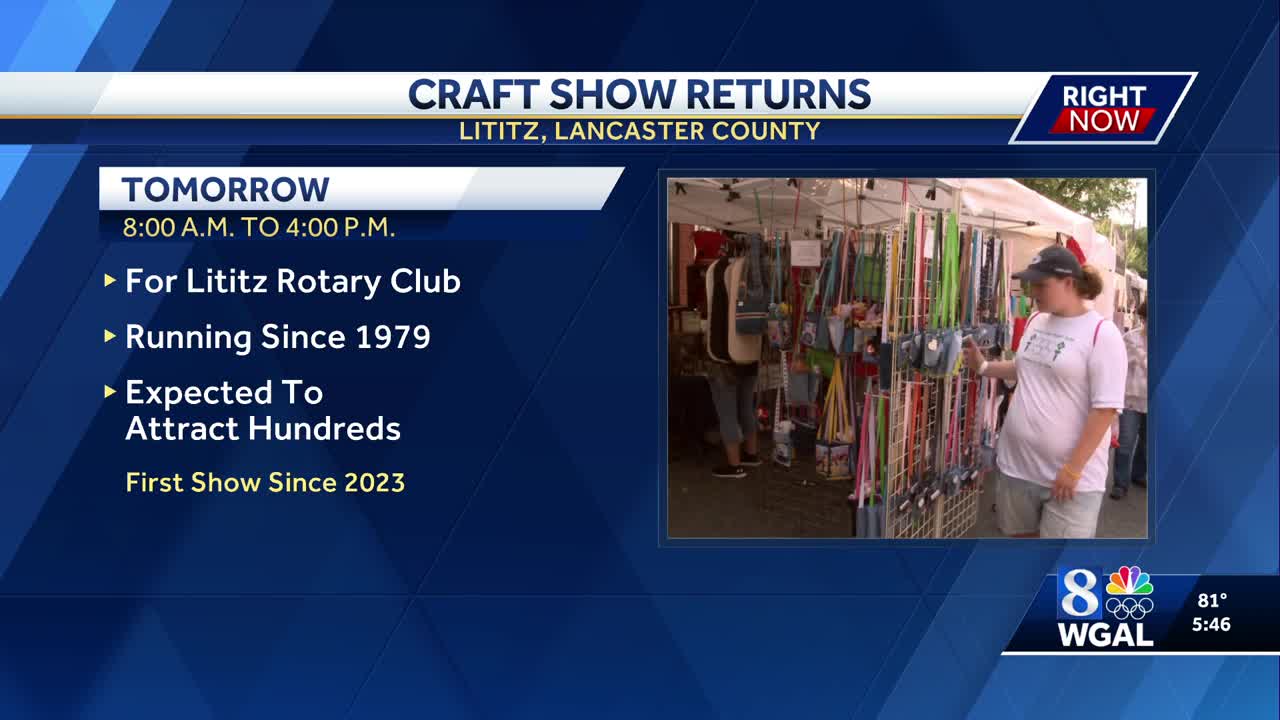 Lititz Craft Show returns to full form since 2023