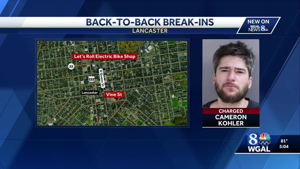 Lancaster man accused of stealing items from a house and business in a ...