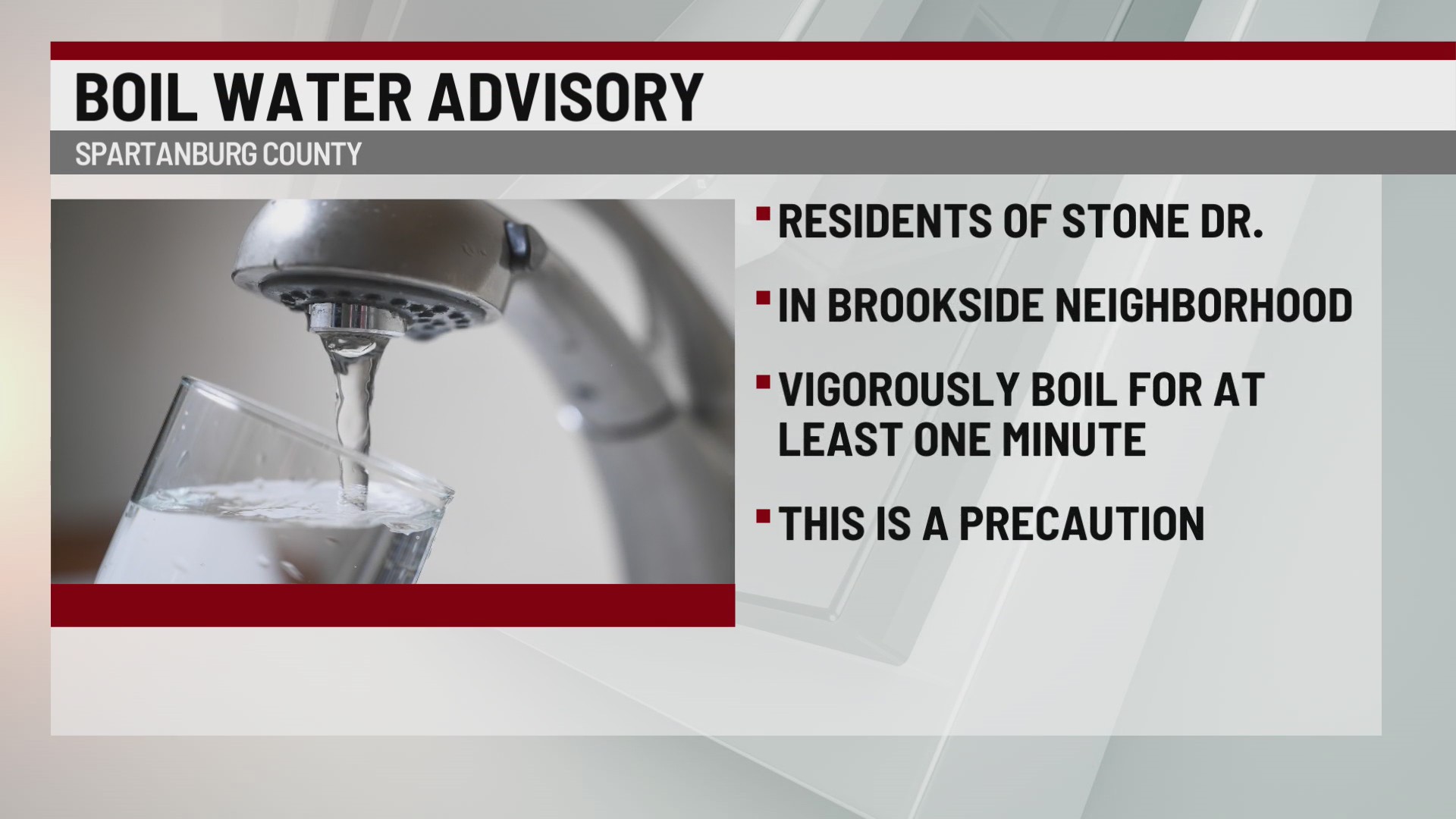 Boil water advisory issued for Spartanburg Co. neighborhood