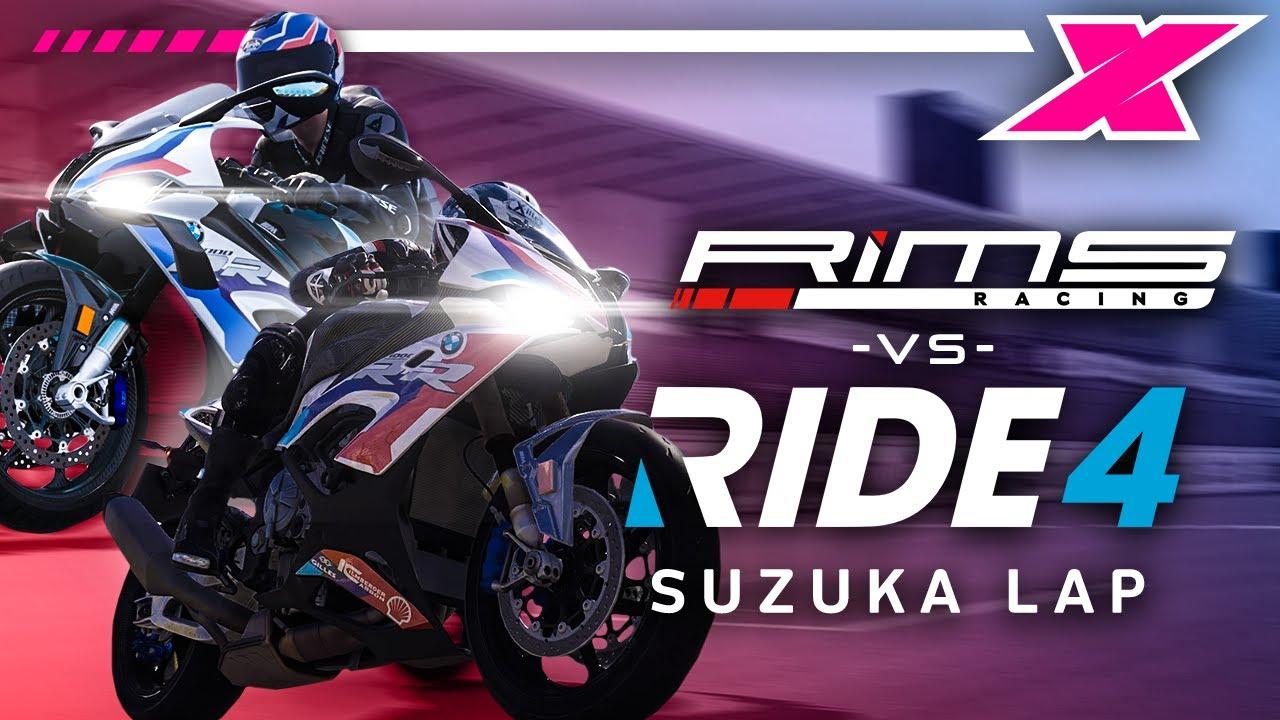 Rims Racing Vs Ride 4 - Suzuka Gameplay Comparison