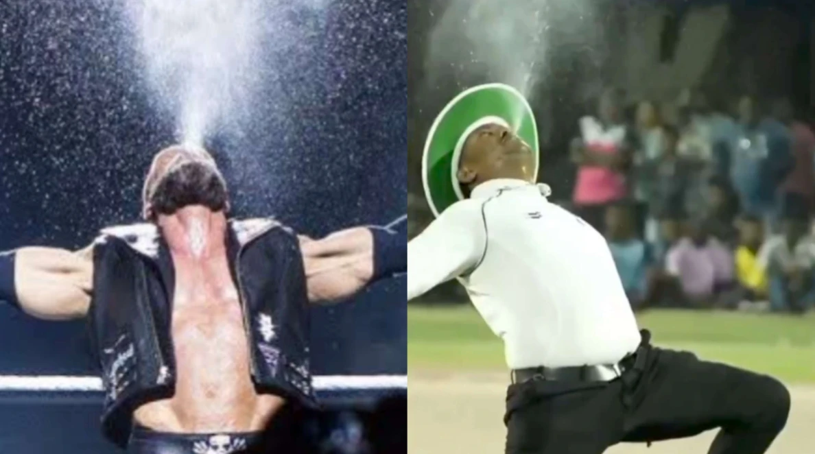 Watch: Umpire Gives Wide in Triple H Style, Fans Can’t Stop Laughing
