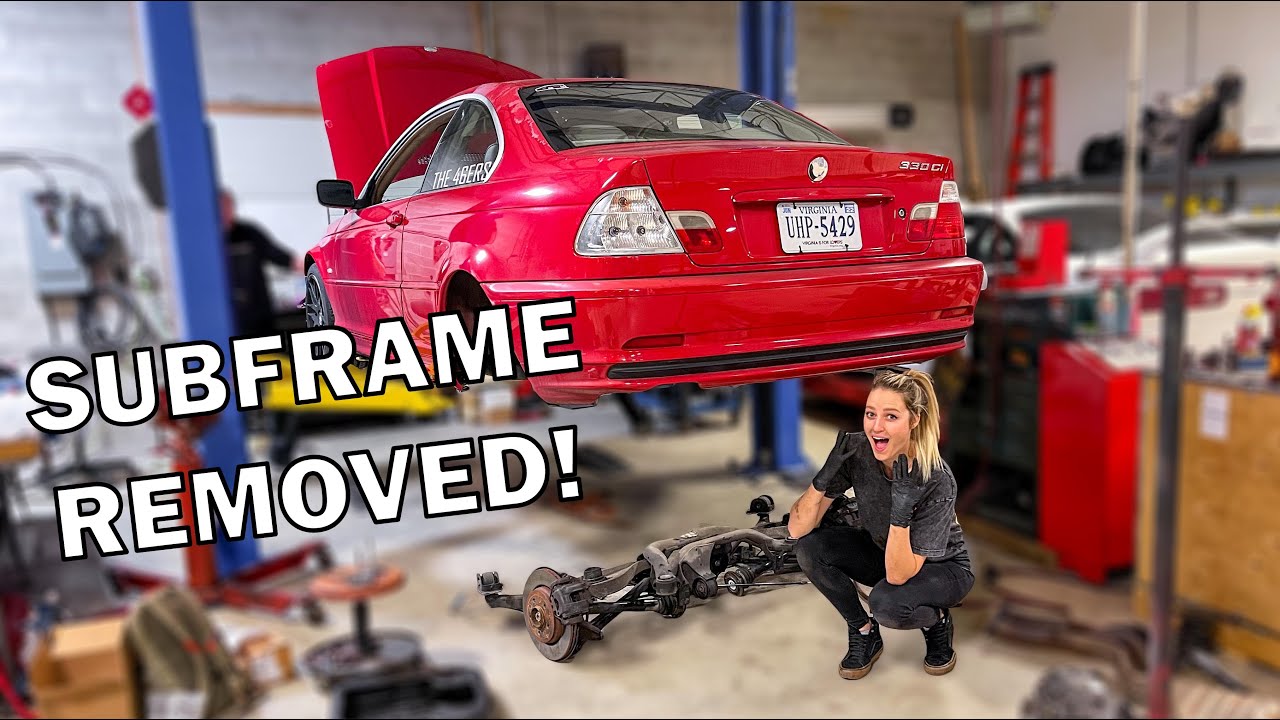 E46 New Subframe Bushings – Stiffening Up the Rear End