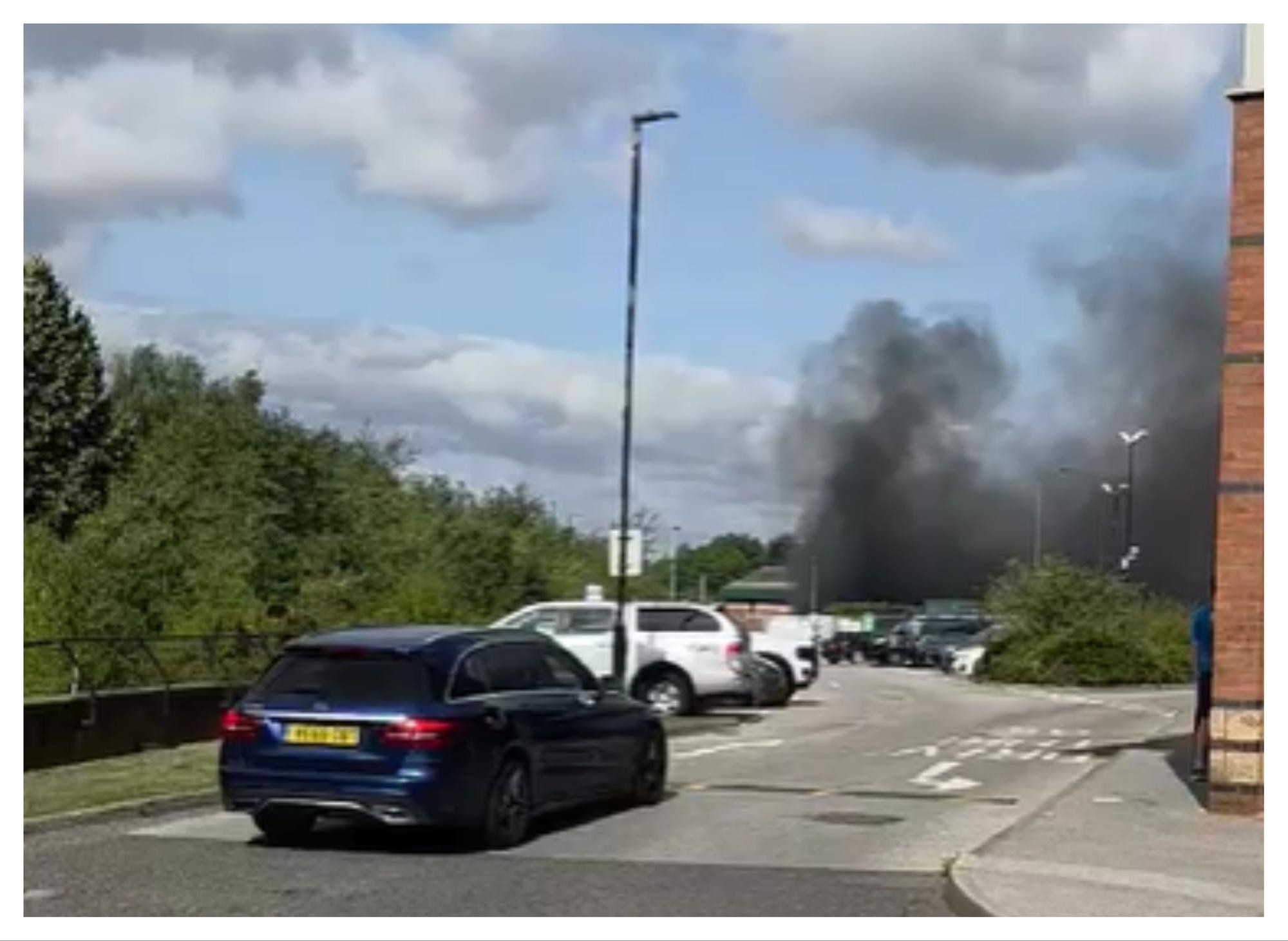 Video: Huge fire breaks out at Doncaster supermarket petrol station
