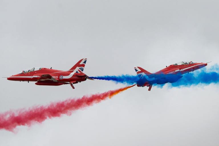 Red Arrows flight path revealed for weekend displays