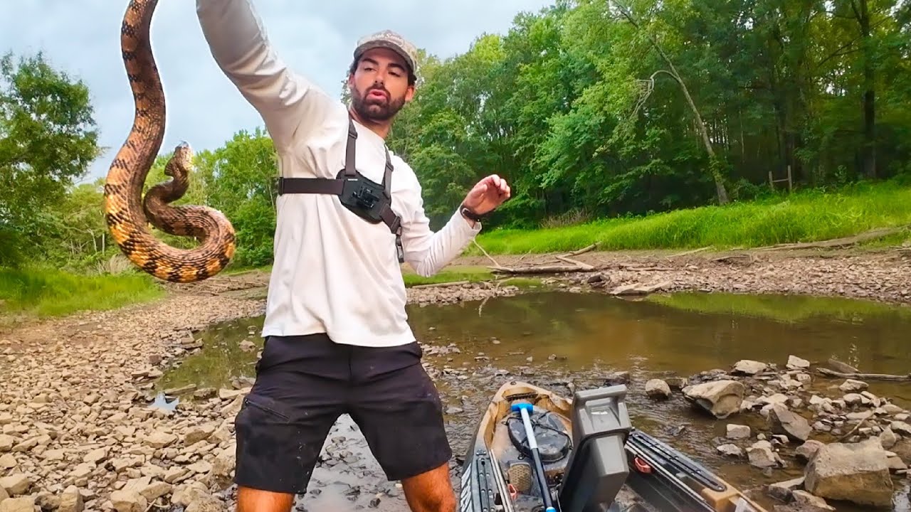 Bitten by Diamondback While Fishing Dried-Up Creek Successfully