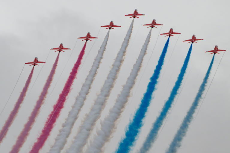Red Arrows flight path revealed for weekend displays