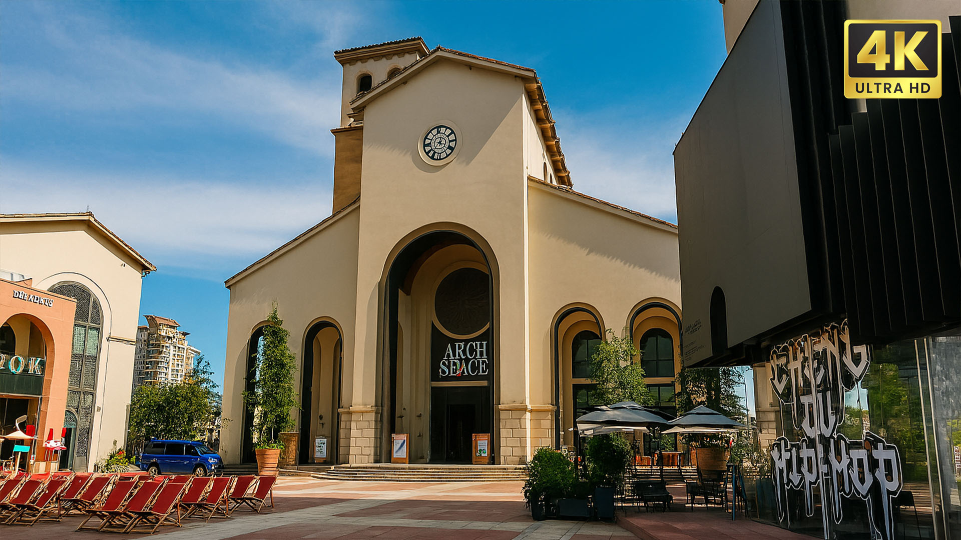 Europeiske gater i skjult kinesisk småby – 4K