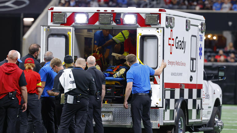 Falcons’ Game Suspended After Player Leaves In Ambulance