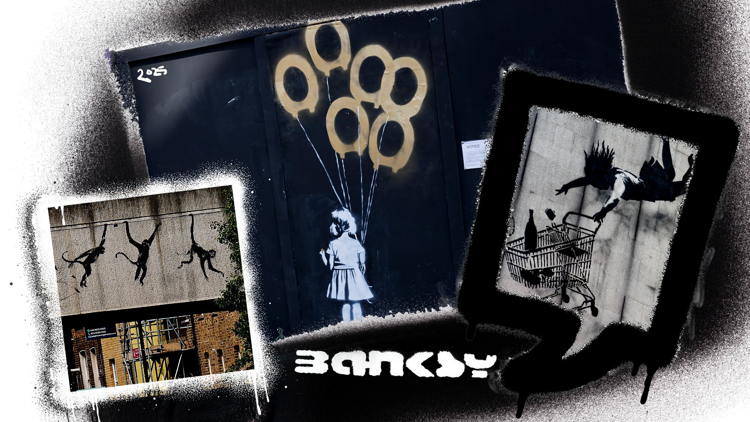 Map shows where to see Banksy’s best graffiti