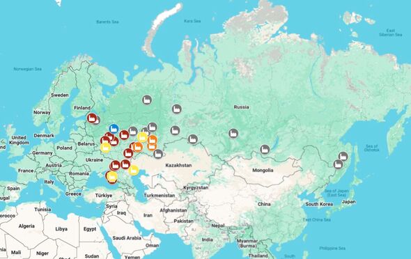 Map of Ukraine drone attacks against Russia reveals which regions are ...