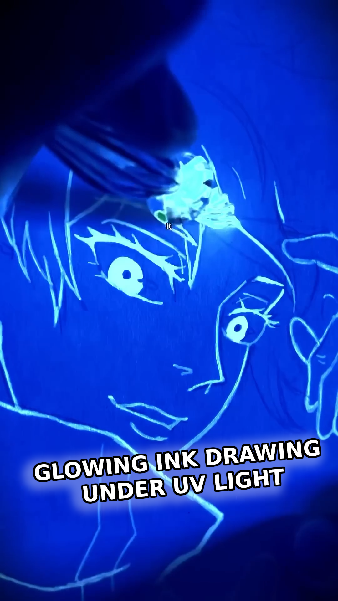 Glowing Ink Drawing – Unique UV Art Challenge