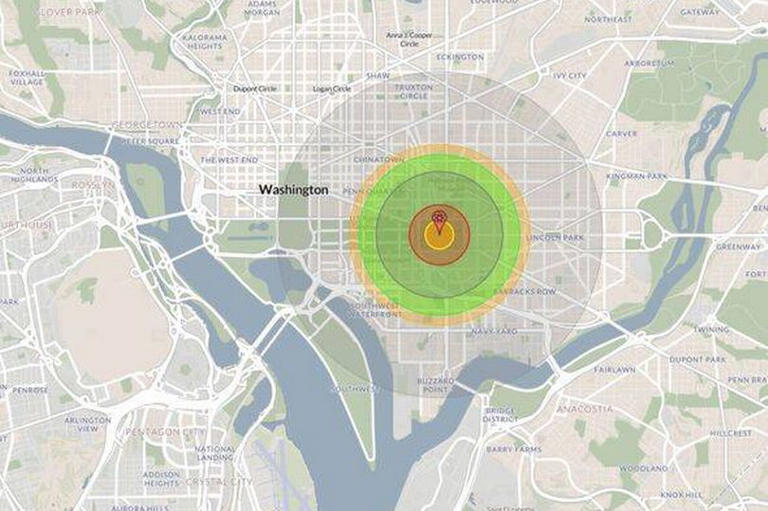 Terrifying maps show nuclear fallout damage from potential Iranian ...