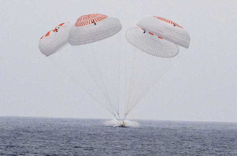 Astronauts return to Earth with SpaceX after 5 months at the ...