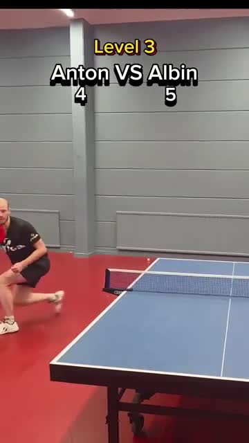 Anton vs Albin: Table Tennis Challenge Across Four Skill Levels