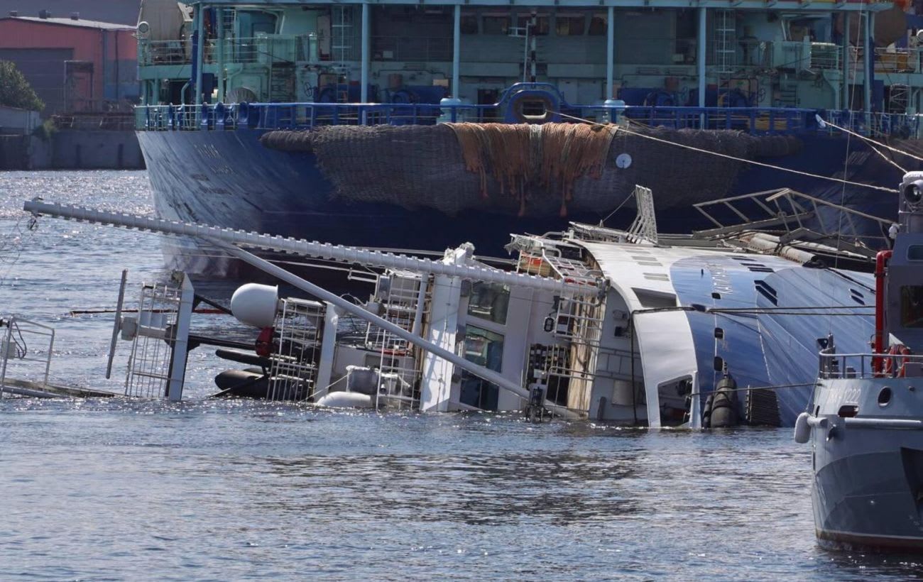Russian tugboat Kapitan Ushakov sinks after failed night rescue in Saint Petersburg