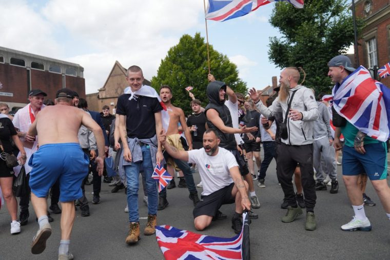 Arrests made as anti-migrant protests take place across UK