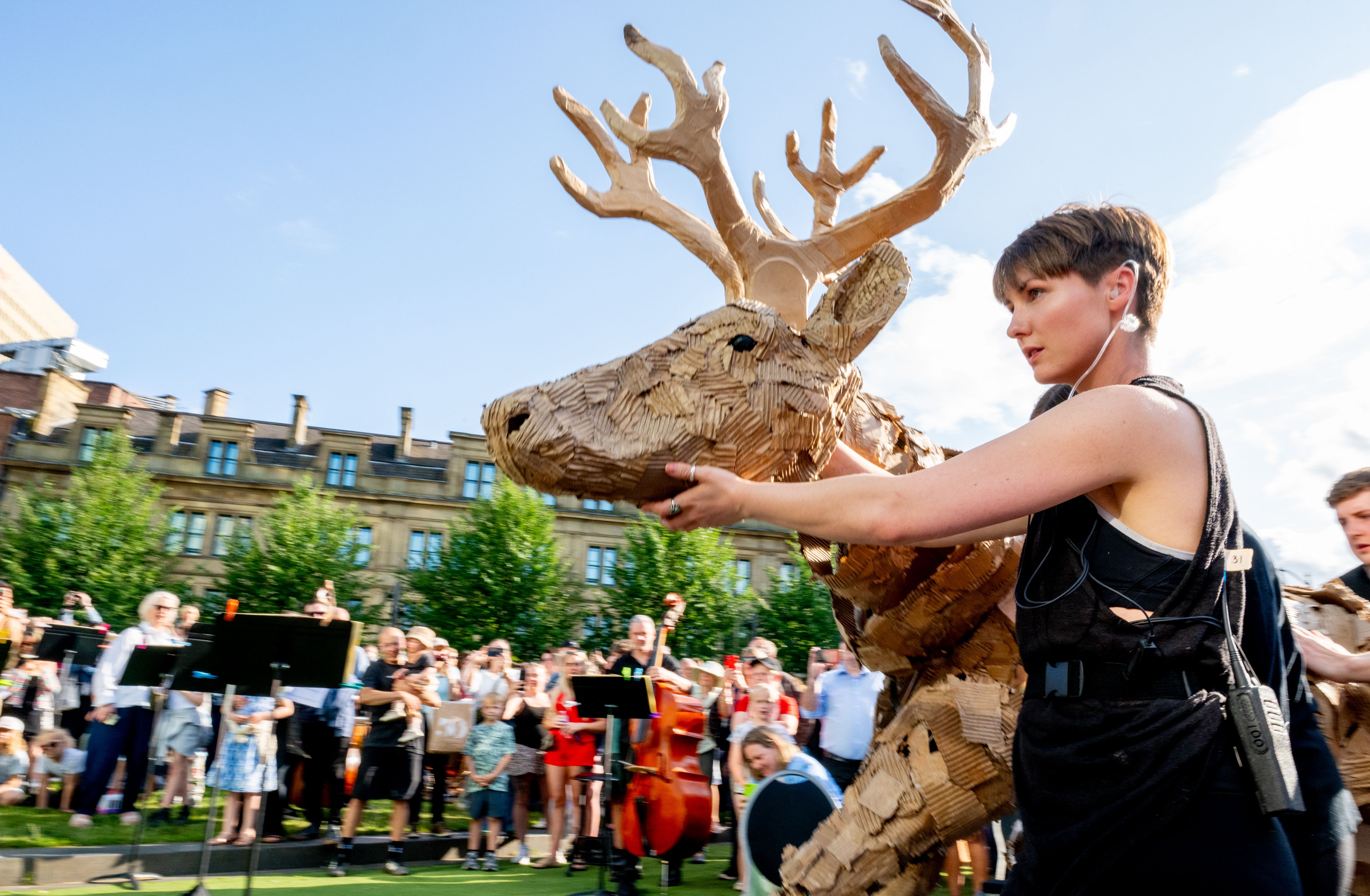 Life-size puppet animals trek more than 12,400 miles in climate action ...