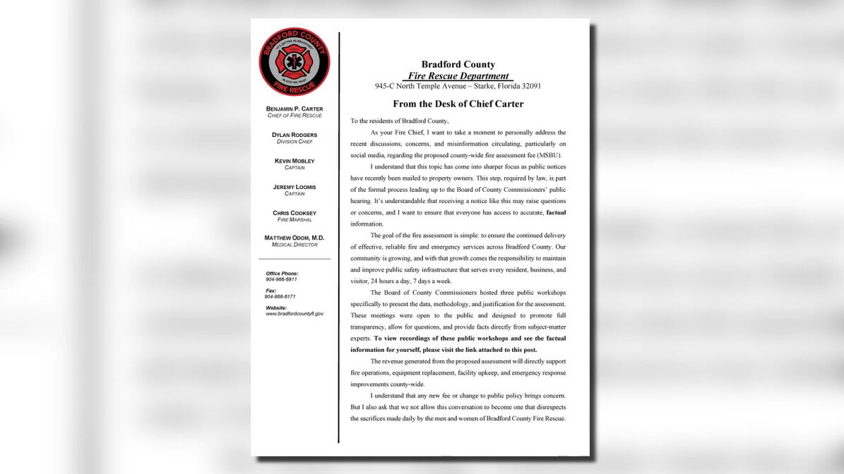 Bradford County Fire Officials respond to backlash over proposed ...