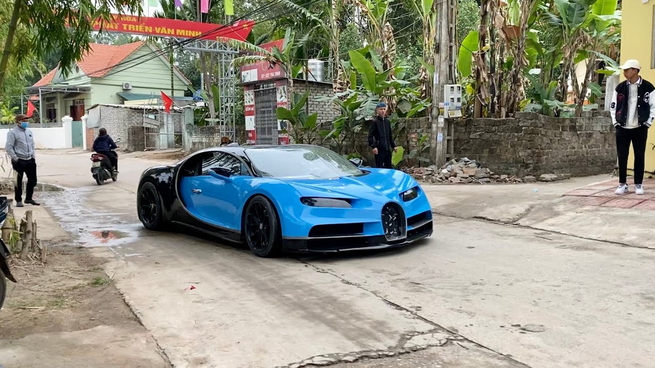 Test run the homemade million dollar Bugatti chiron supercar