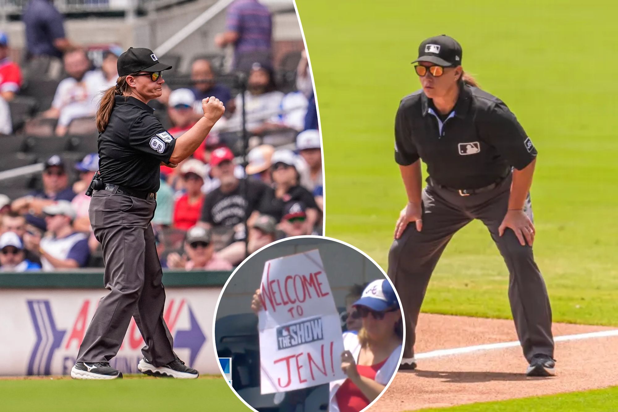 Fans give Jen Pawol plenty of support as she makes MLB history as first ...