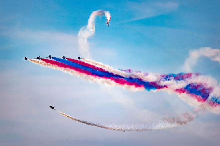What time the Red Arrows are at Blackpool Airshow 2025 on Sunday