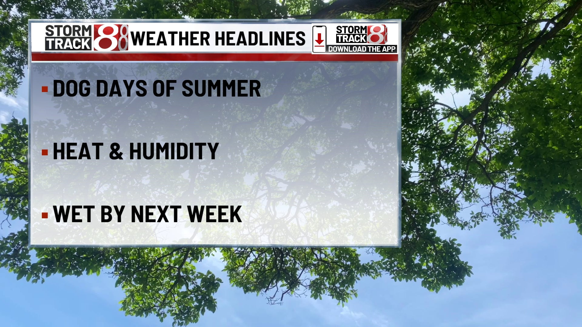 A dry weekend now gives way to rising humidity and late-week storm ...