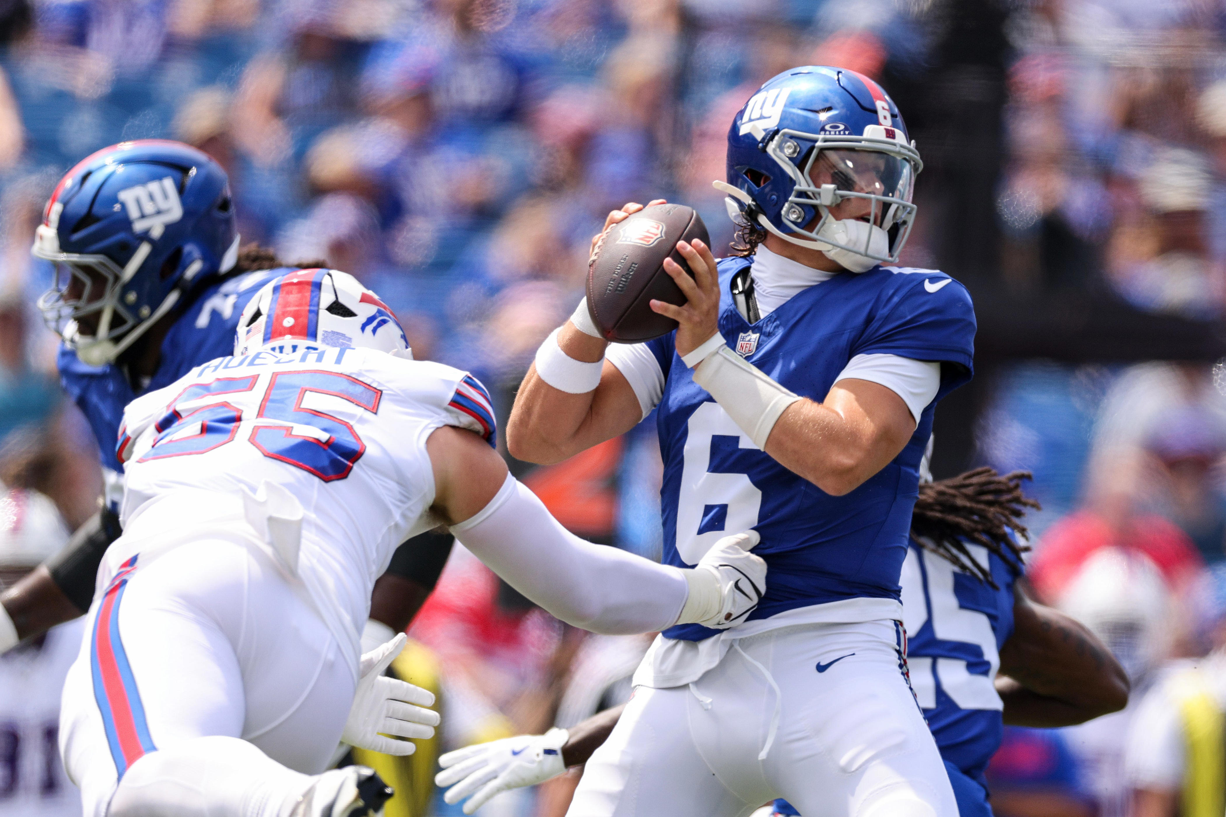 New York Giants' Jaxson Dart feels his NFL debut was 'mid'