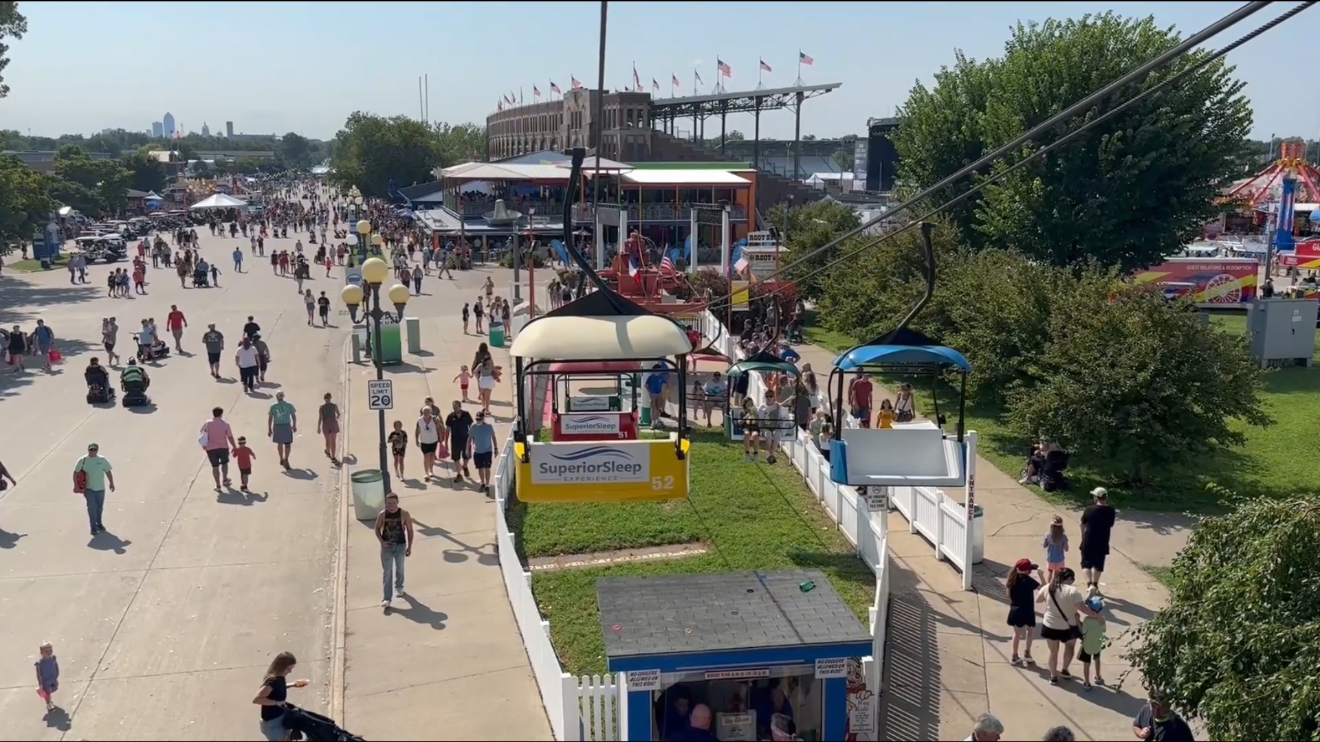 Virtual Iowa State Fair Sky Glider ride