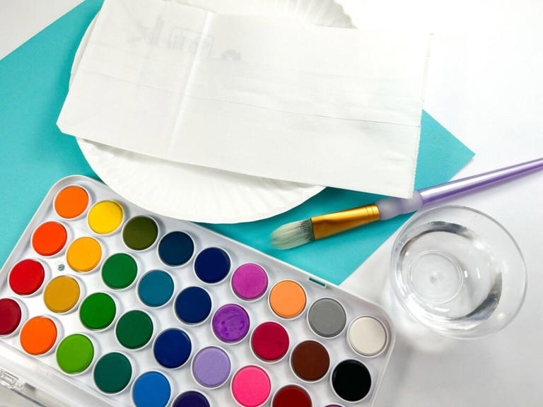 Fun Watercolor Paper Bag Jellyfish Craft for Toddlers