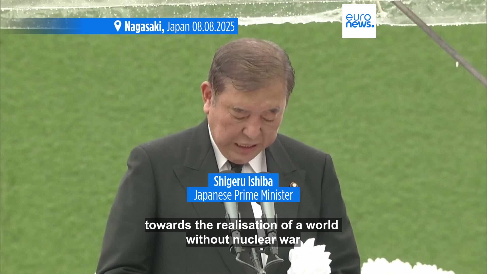 Nagasaki remembers atomic bomb victims 80 years on with minute of silence