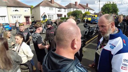 A huge number of bikers gather in Cradley and Stourbridge Ring Road ...