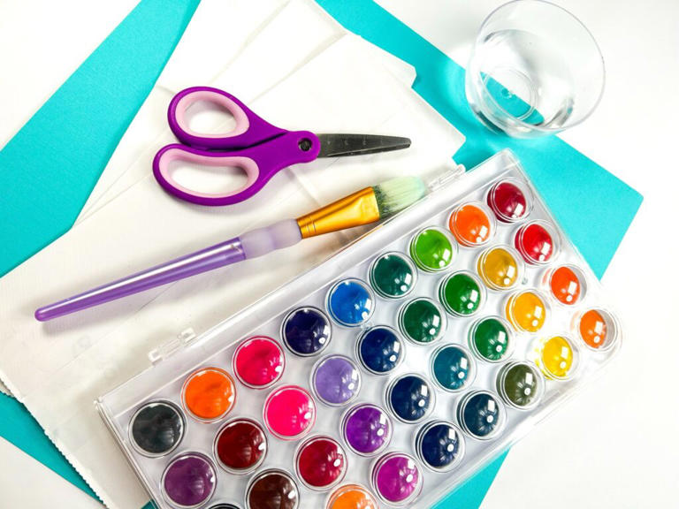 Fun Watercolor Paper Bag Jellyfish Craft for Toddlers