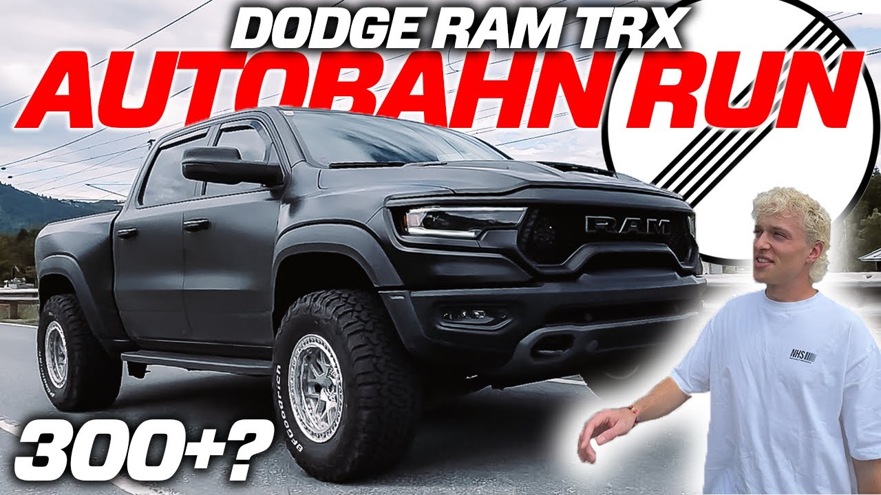 High-Speed Test of 707HP Dodge Ram TRX on the German Autobahn