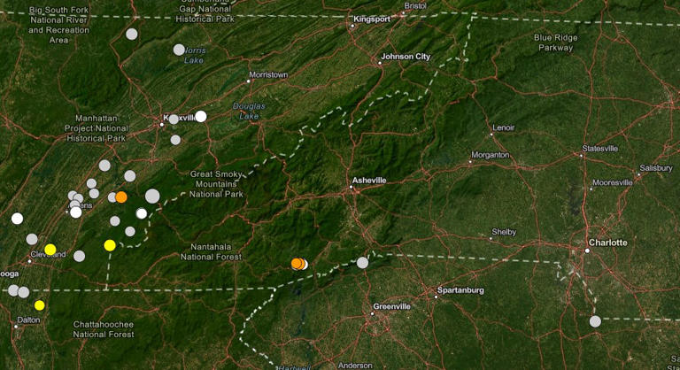 North Carolina mountain earthquake cluster grows, rattled for 2nd time ...