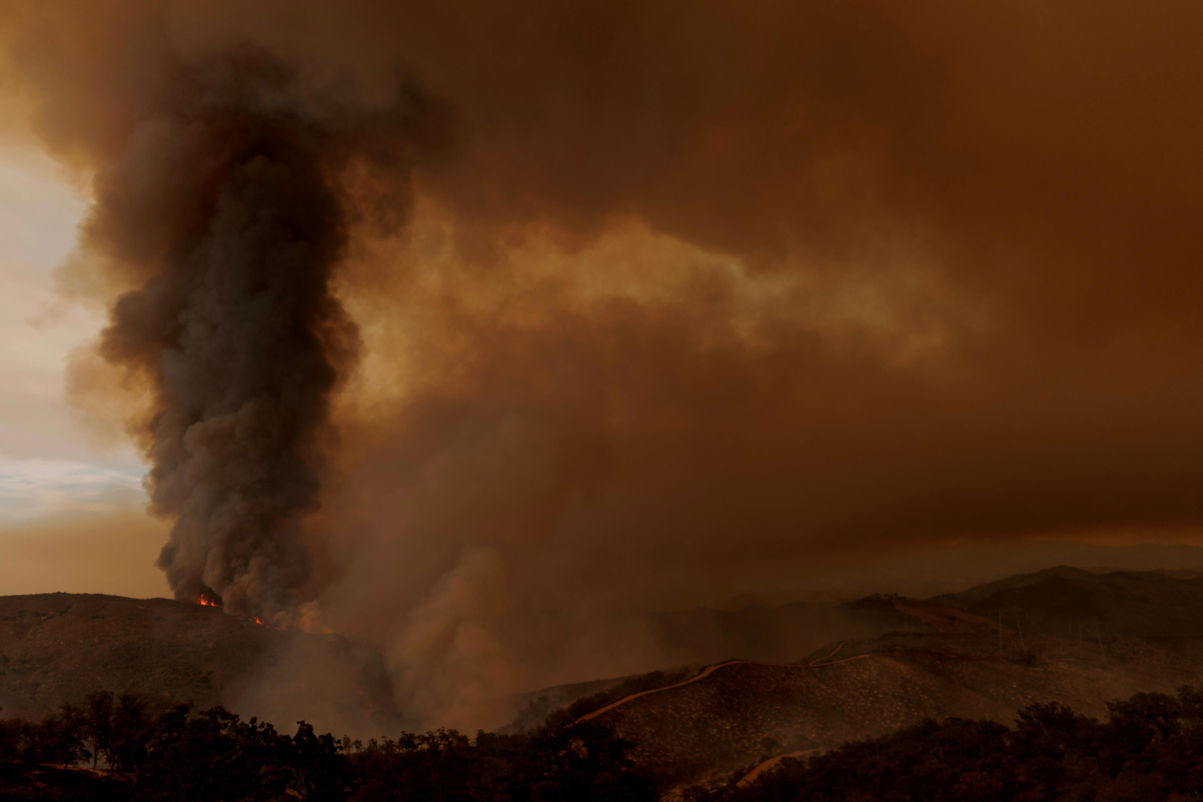 Growing 'mega fire' in California becomes state's largest in 2025