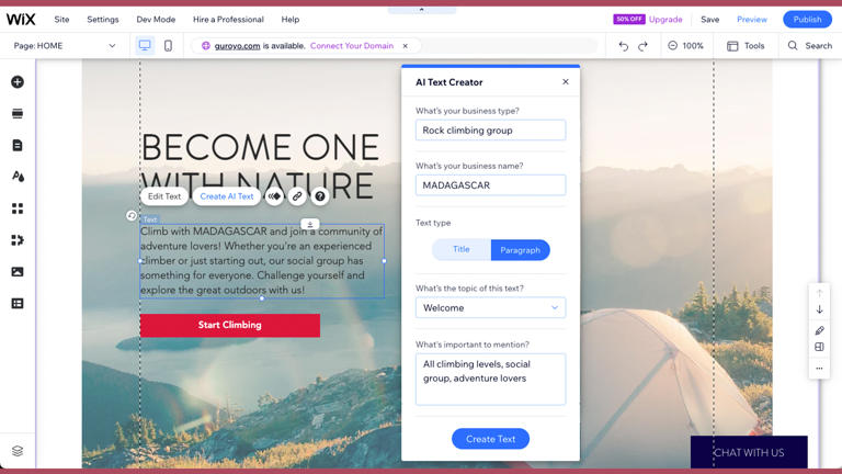 How to build a website using Wix