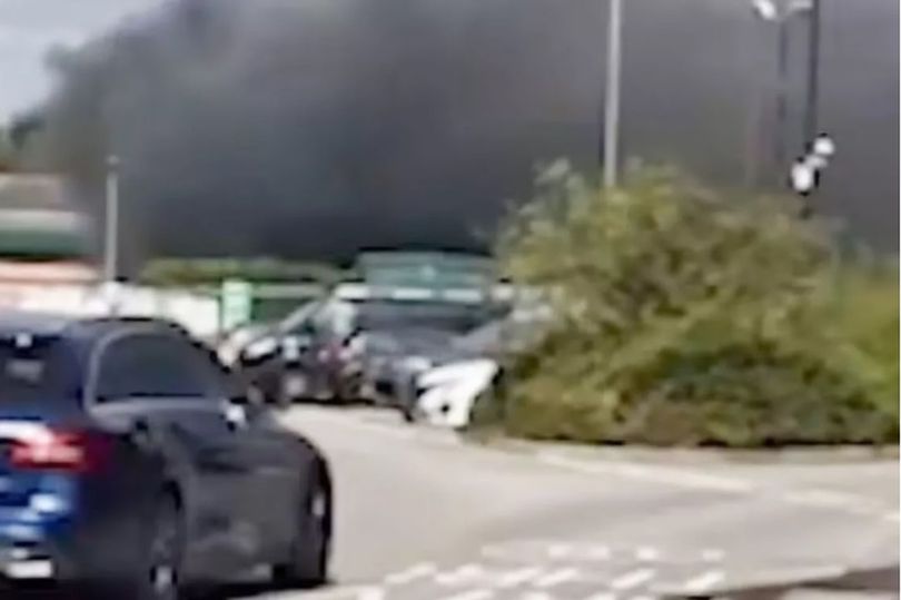 Huge Morrisons petrol station fire as shoppers evacuated