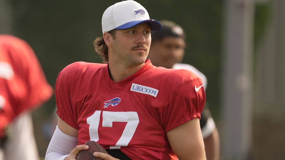 Bills QB Josh Allen steals the show while earning new nickname, 'Stache ...