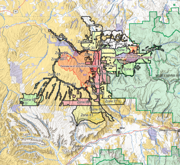 Lee Fire in Western Colorado gains 27,000 acres overnight, new ...