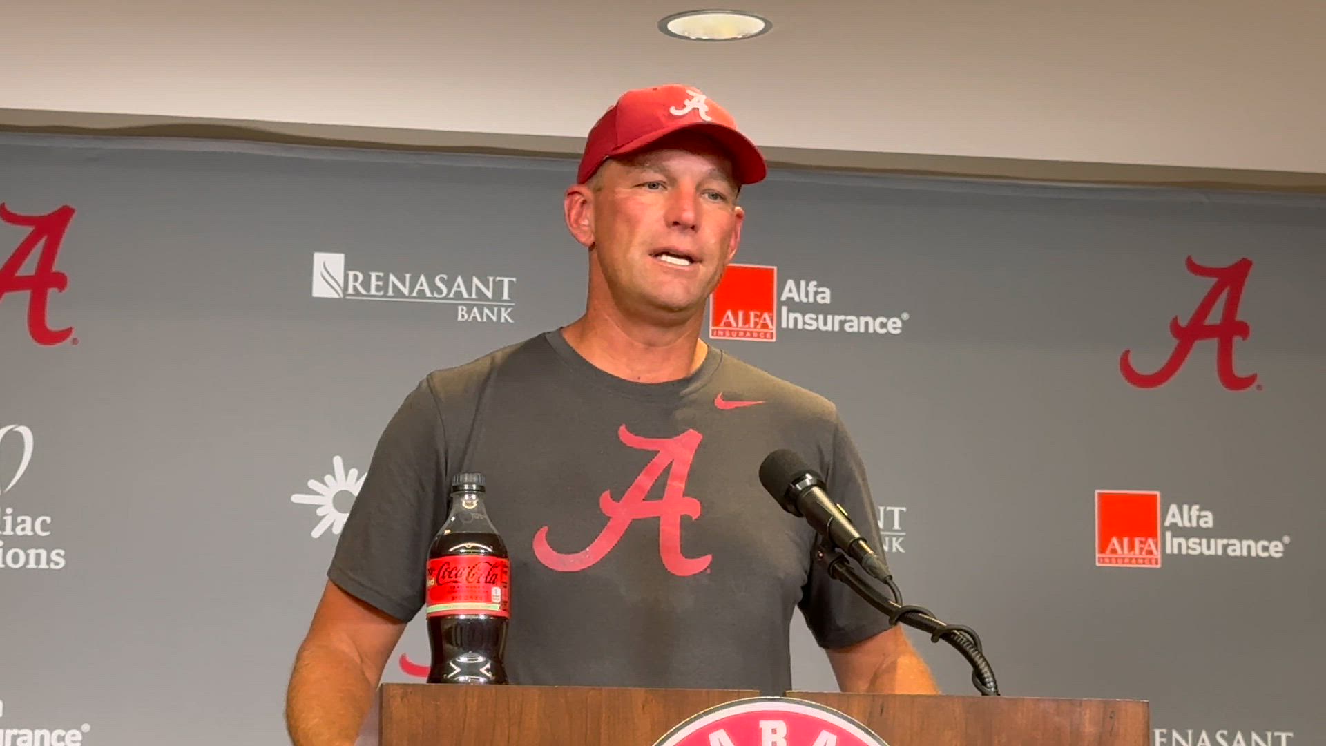 How were Alabama's details in the first fall camp scrimmage?