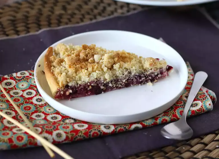 Tarte crumble express aux fruits rouges