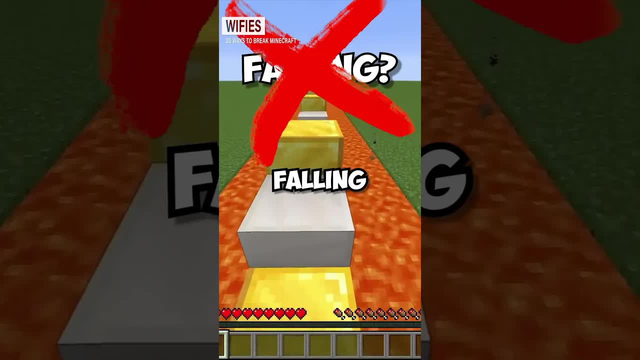 Minecraft no fall damage trick (patched)