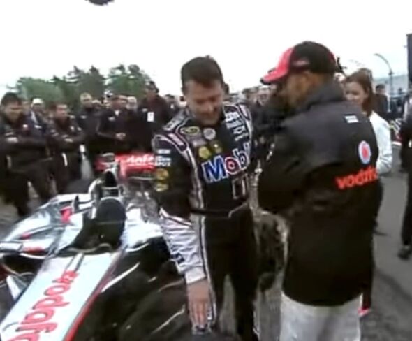What happened when F1 legend Lewis Hamilton and NASCAR star swapped cars