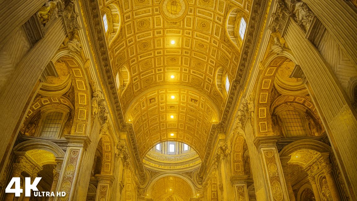 Vatican City – Walk Around Saint Peter’s Basilica and Square (4K)