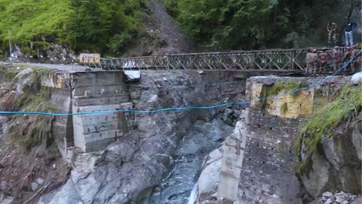 Video: Army builds 90-ft Bailey bridge in Uttarkashi to reconnect flood-hit areas