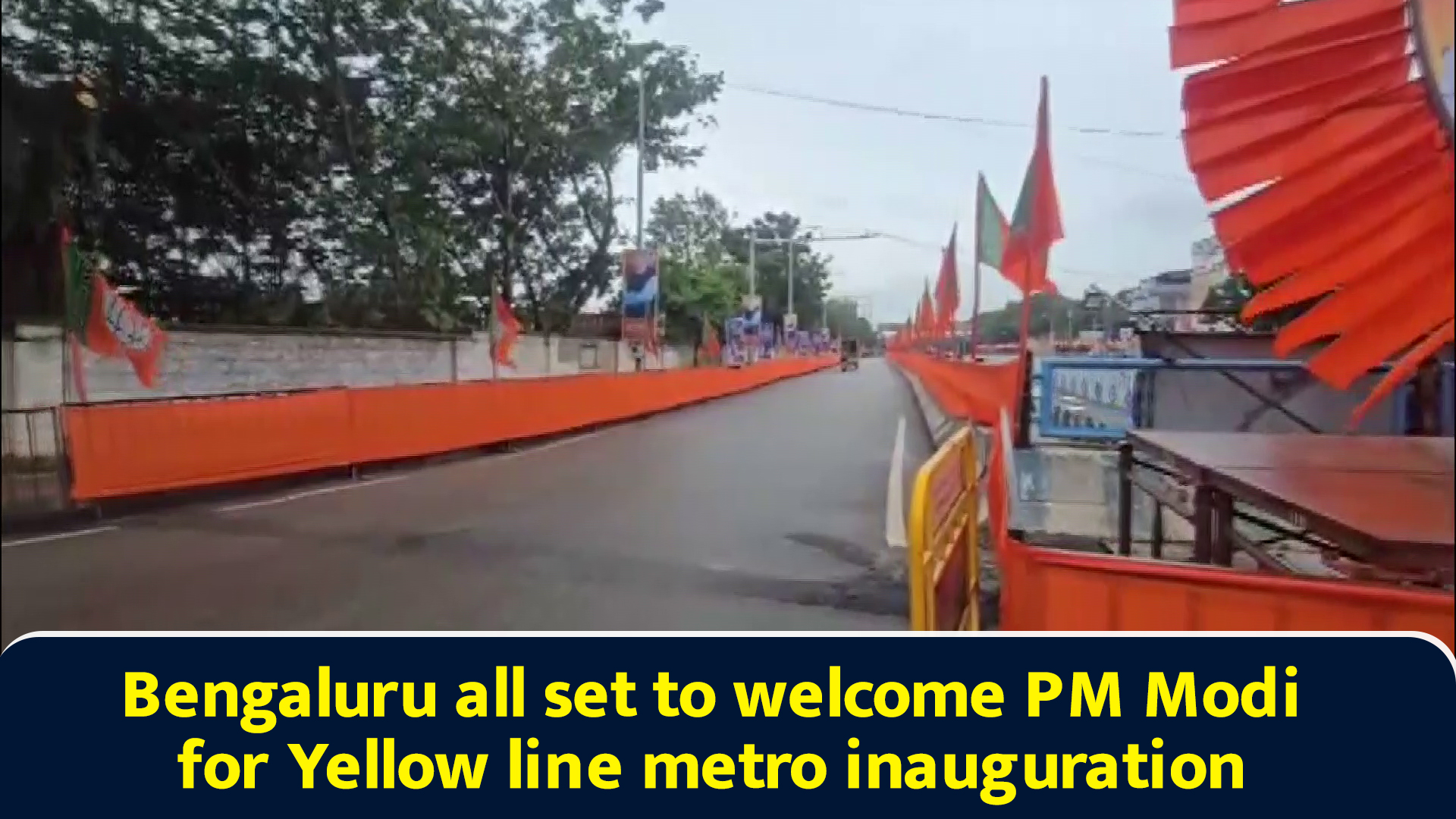 Bengaluru all set to welcome PM Modi for Yellow line metro inauguration