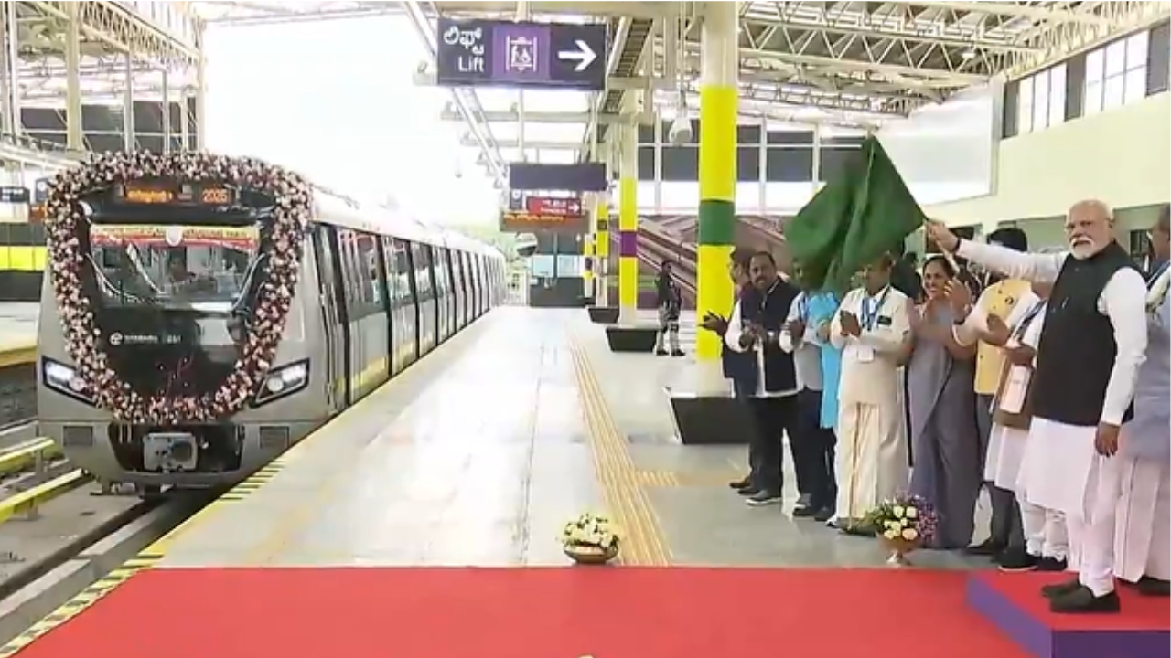 PM Modi inaugurates Bengaluru Yellow Line metro: Route length, cost ...
