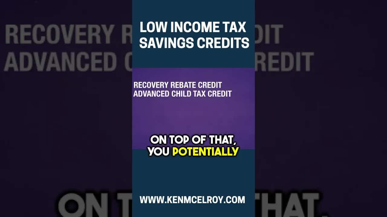 lower income tax strategies: refundable credits